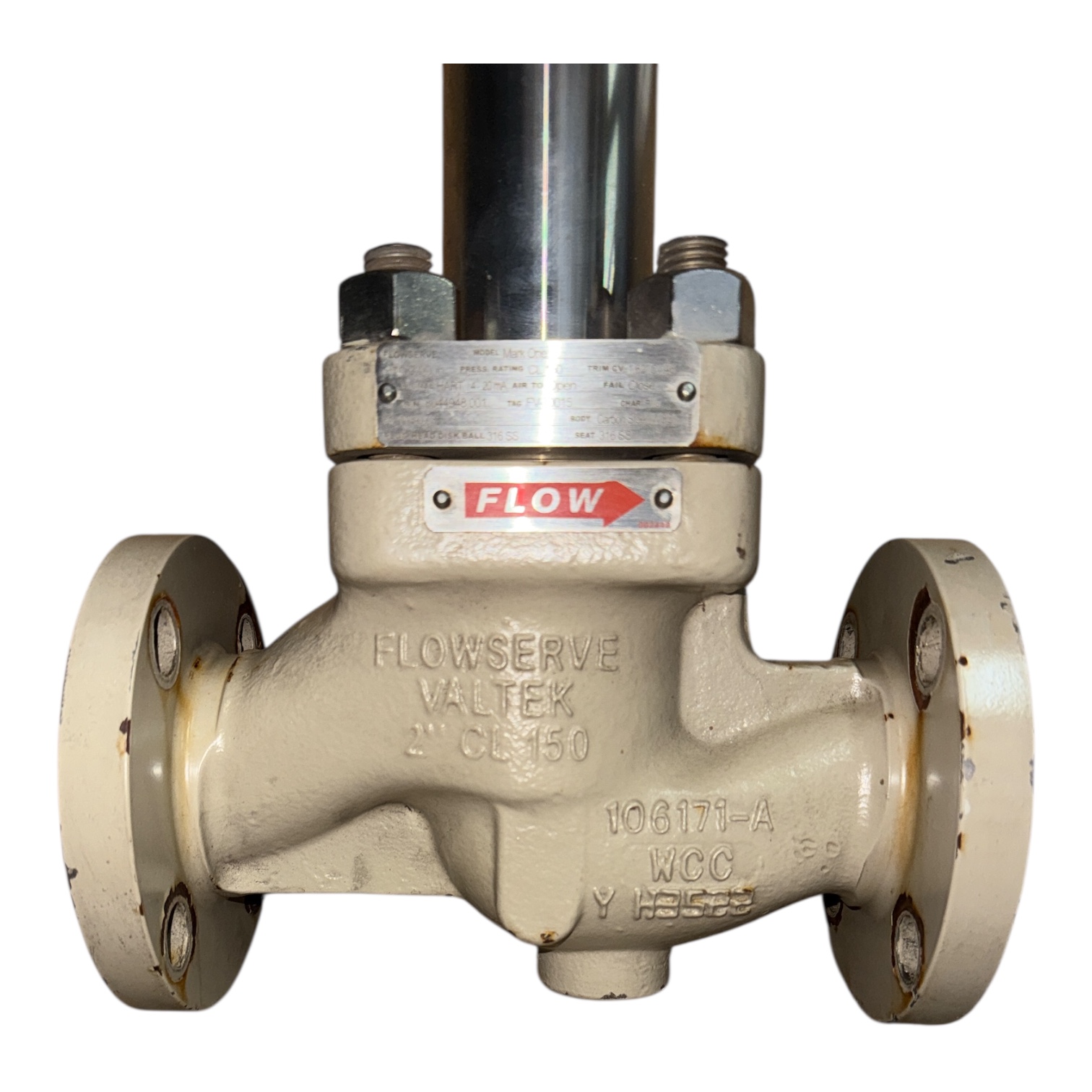 Valtek Flowserve Mark One 2" Class 150 - Paper Mill Equipment, Used ...