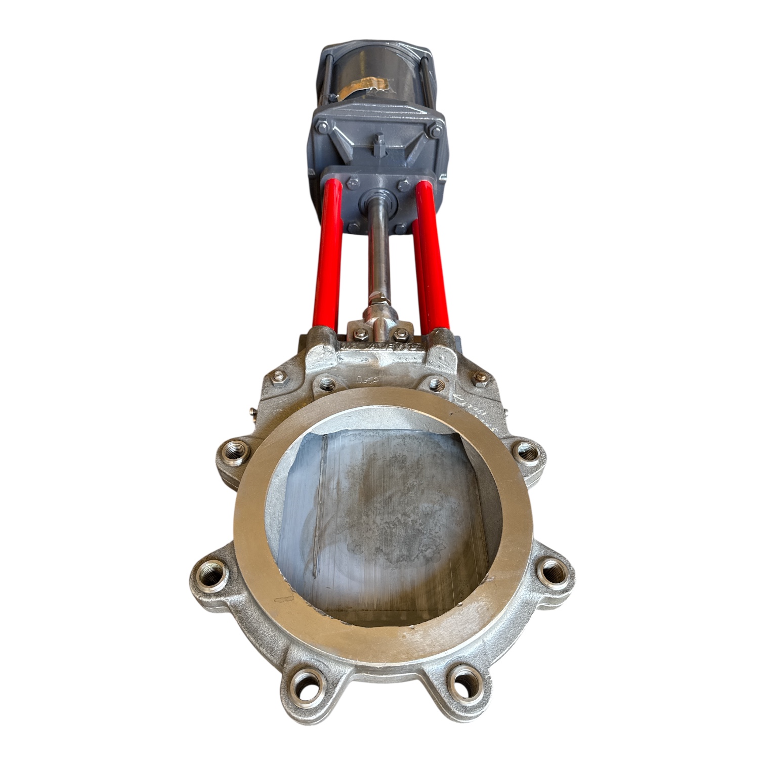 8" Class 150 Wey VLC Stainless Steel Knife Gate Valve Air Operated ...
